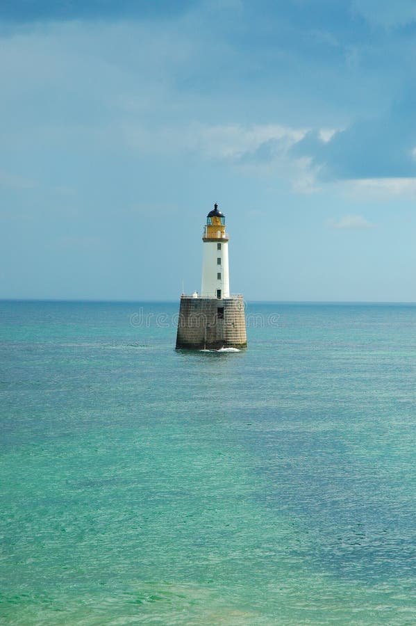 Remote Lighthouse stock photo. Image of landscape, scotland - 658642