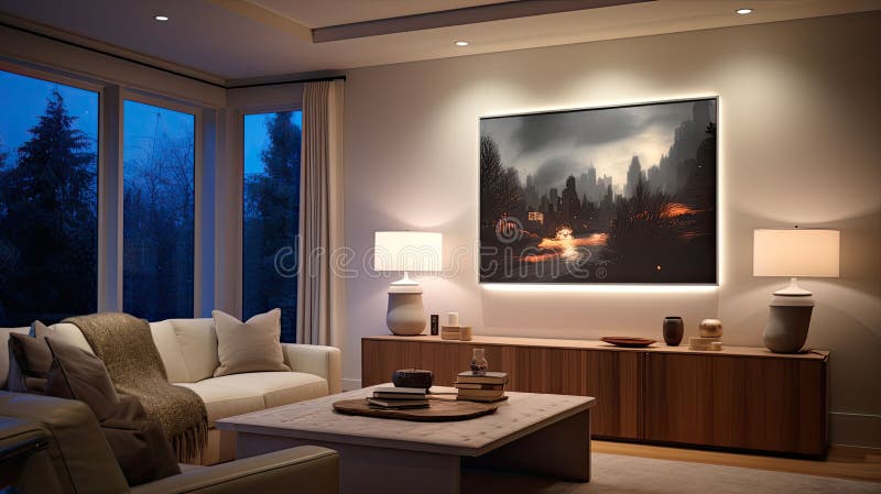 Remote lighting control stock illustration. Illustration of ambient ...