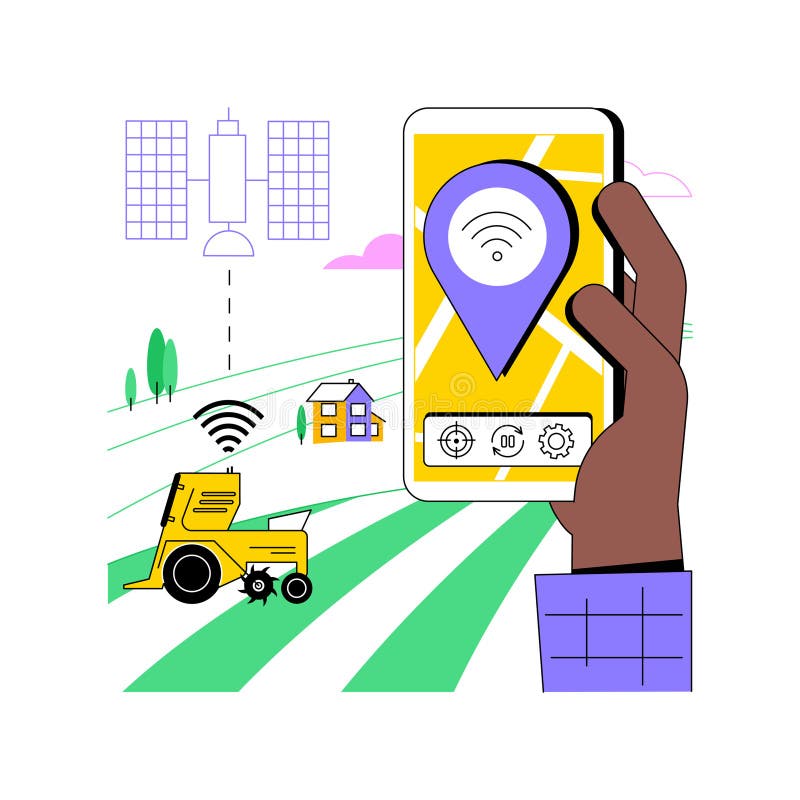 Remote Machine Navigation Isolated Cartoon Vector Illustrations. Stock ...