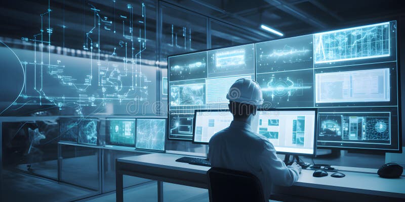 Remote Monitoring Center Stock Illustrations – 300 Remote Monitoring ...