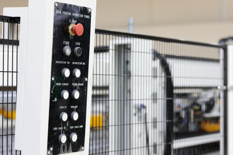 Remote Operation Panel of Manufacturing Equipment Stock Photo - Image ...