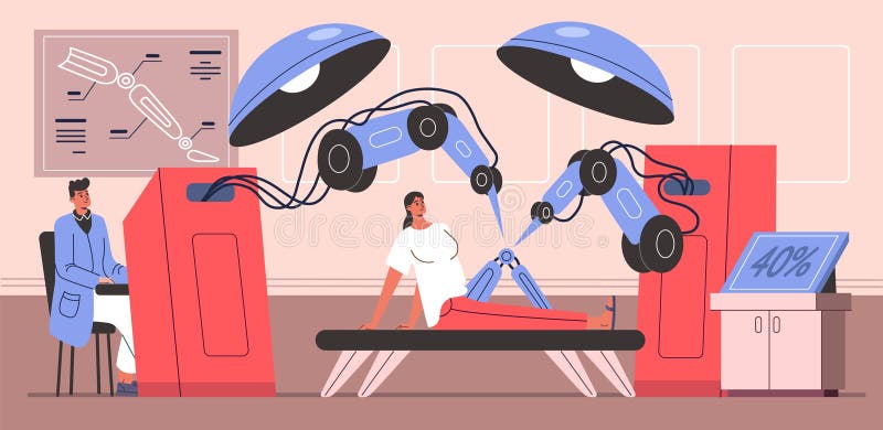 Remote Operation Process. Bionic Medical Technologies. Disabled Woman ...