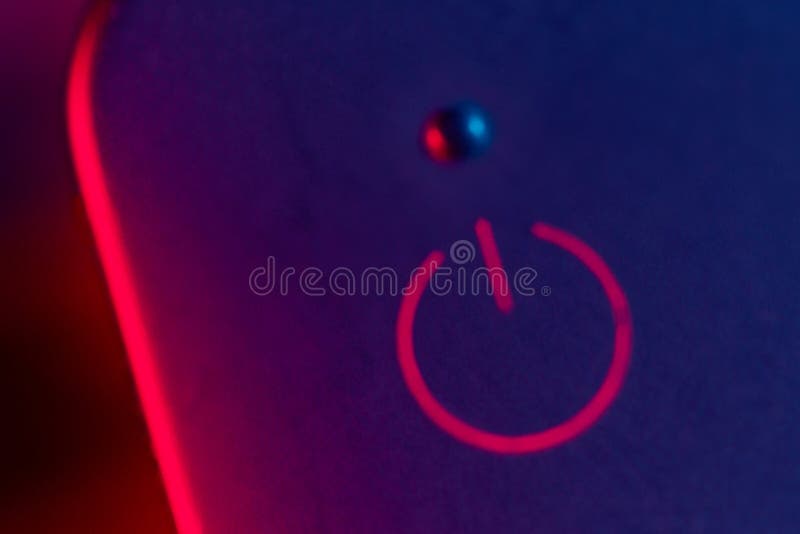 Remote Red Button To Turn on Stock Image - Image of business, concept ...