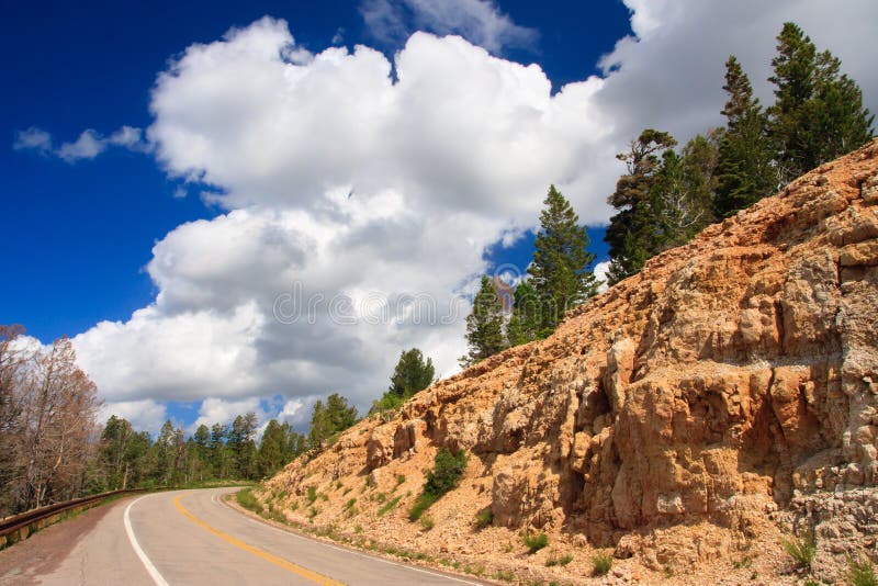 Remote road stock image. Image of clouds, highway, orange - 22565769