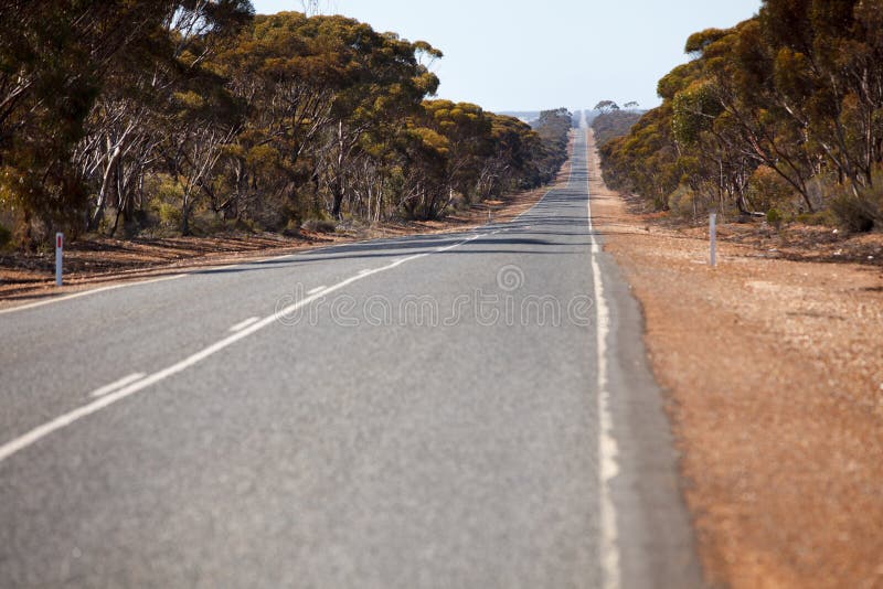 Remote Road in Australian Bush Stock Image - Image of remote, outback ...
