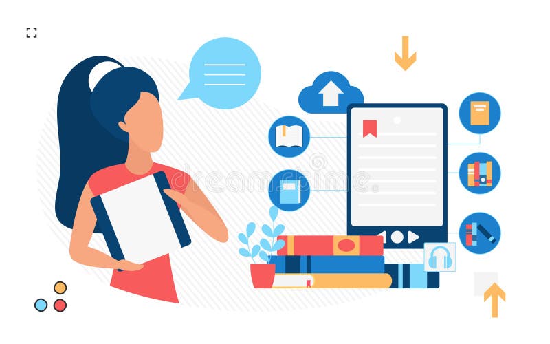 Remote Software Based Teaching Virtual Course Platform Stock Photo ...