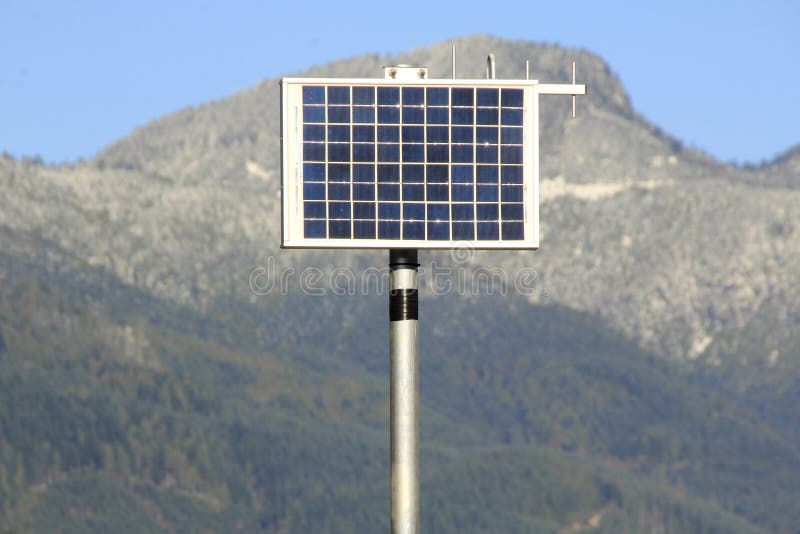 Remote Solar Power Panel stock photo. Image of stand - 48466678