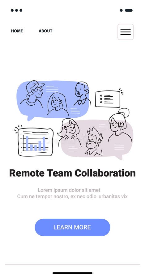 Remote Team Collaboration Concept with People Discussing Charts and ...