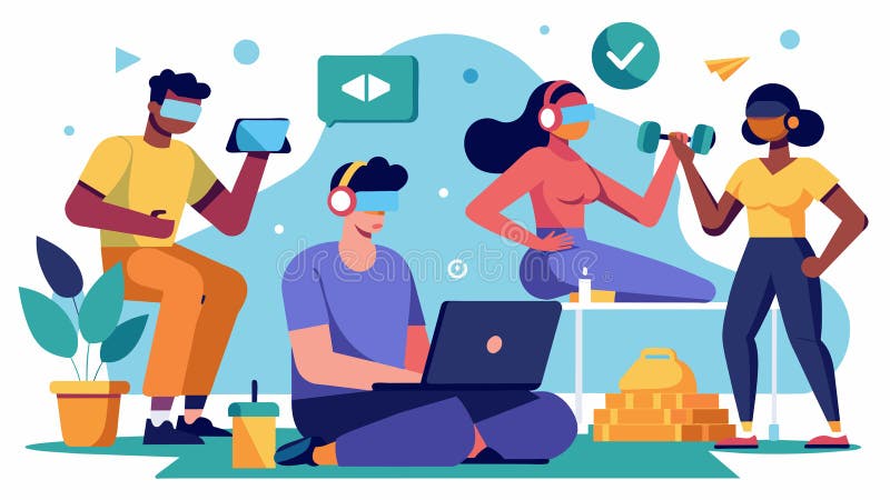 A Remote Team Coming Together for Virtual Workouts and Team Challenges ...