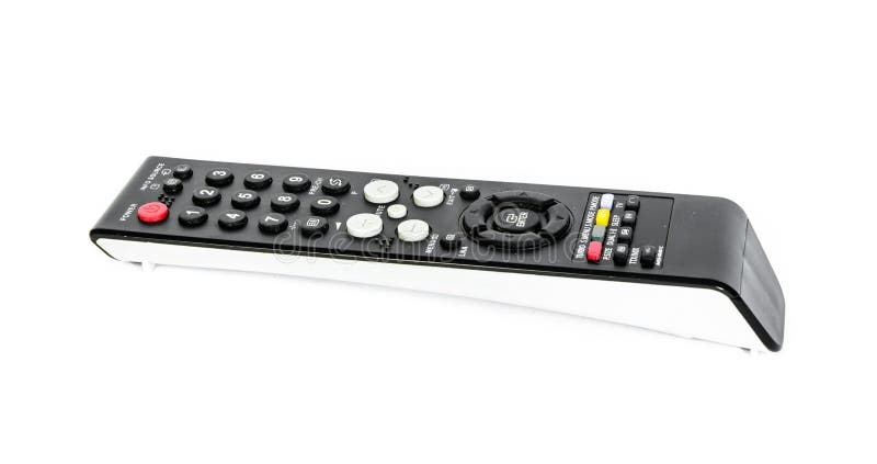 Remote television ioslated stock image. Image of video - 41521975
