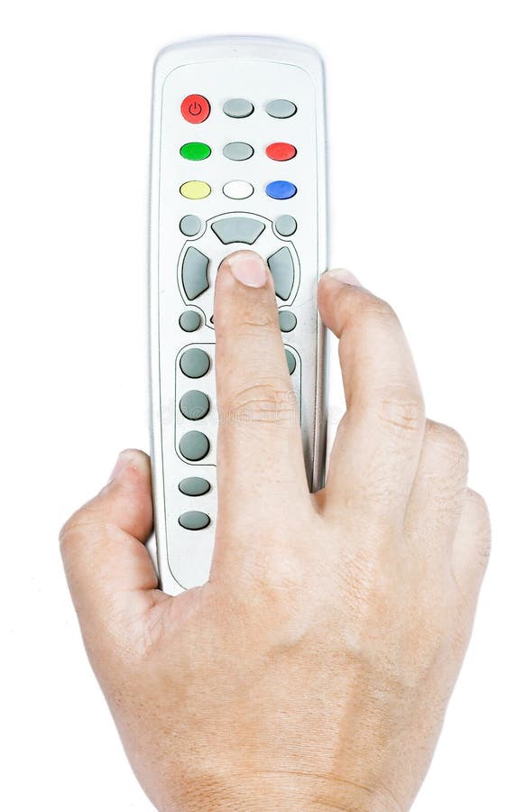Remote control stock image. Image of white, finger, thumb - 12100051