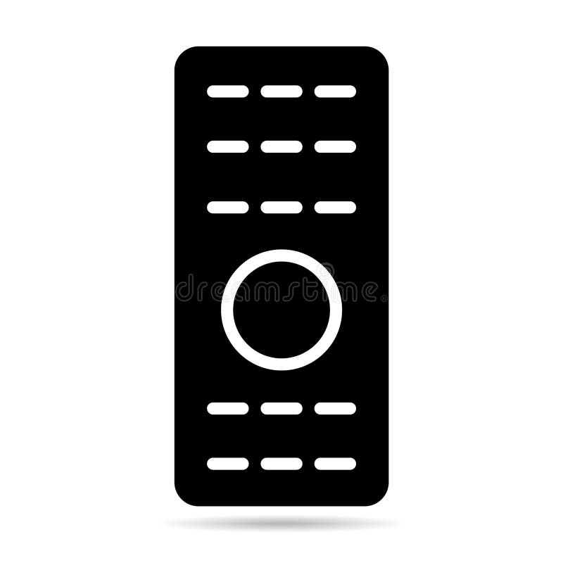 Remote Tv Device Shadow Icon, Control Technology Media Television Sign ...