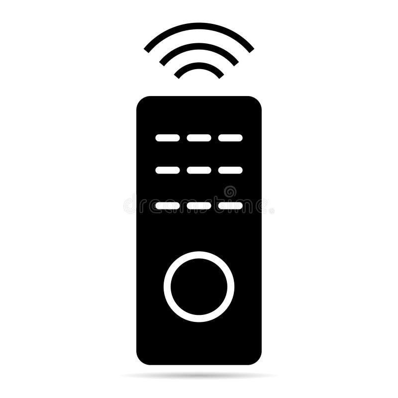 Remote Tv Device Shadow Icon, Control Technology Media Television Sign ...
