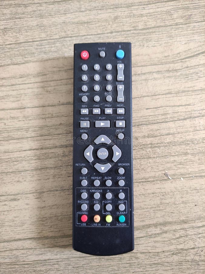 Remote Tv, a Tv Remote that is Placed on the Table Stock Image - Image ...