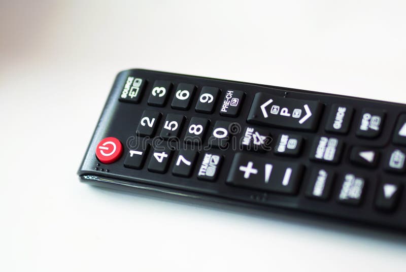 Remote TV in studio light stock photo. Image of electronic - 54043144