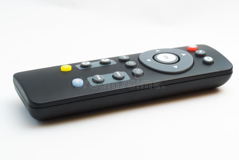 Remote TV in studio light stock photo. Image of multimedia - 54152724