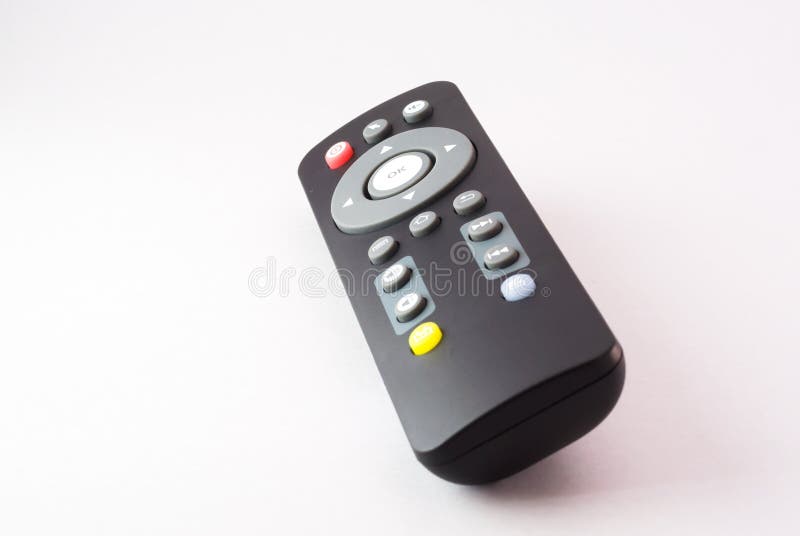 Remote TV in studio light stock image. Image of technology - 54552135