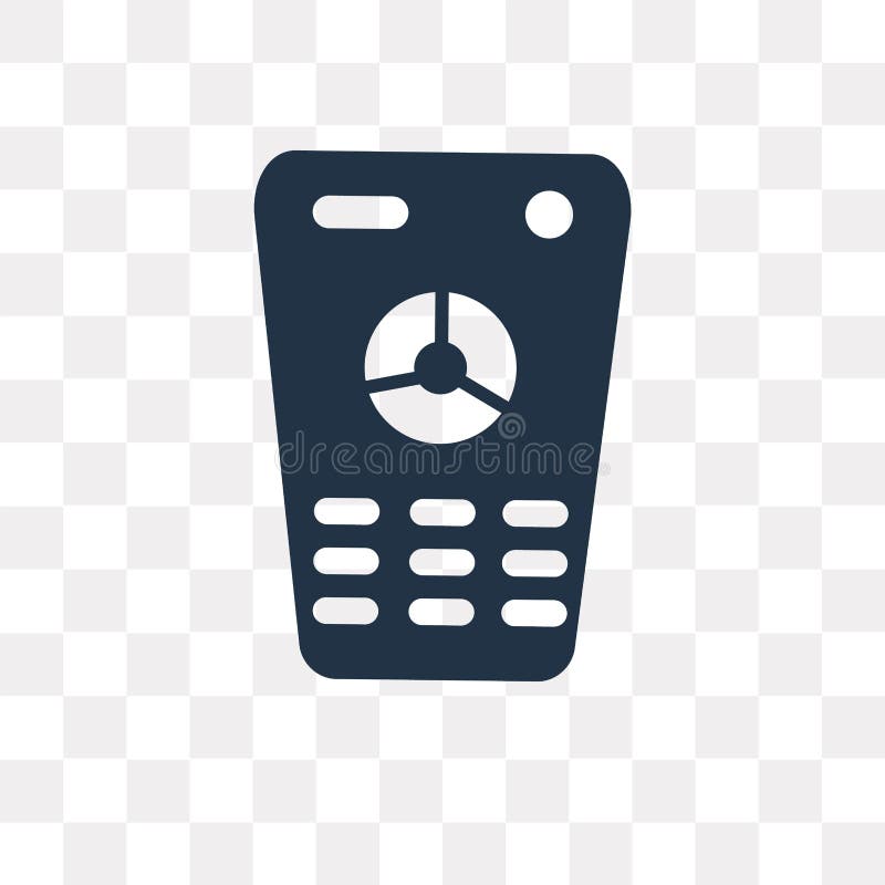Remote Vector Icon Isolated on Transparent Background, Remote T Stock ...