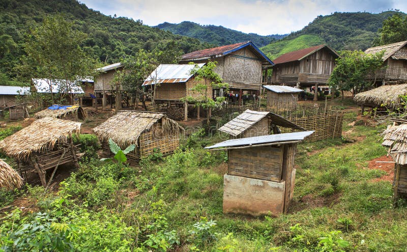 Remote village stock image. Image of isolated, asia, iron - 48745907