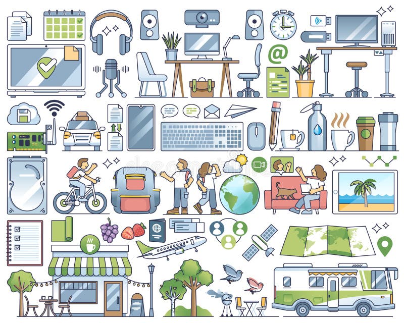 Remote Work and Digital Nomad Lifestyle for Distant Job Outline ...