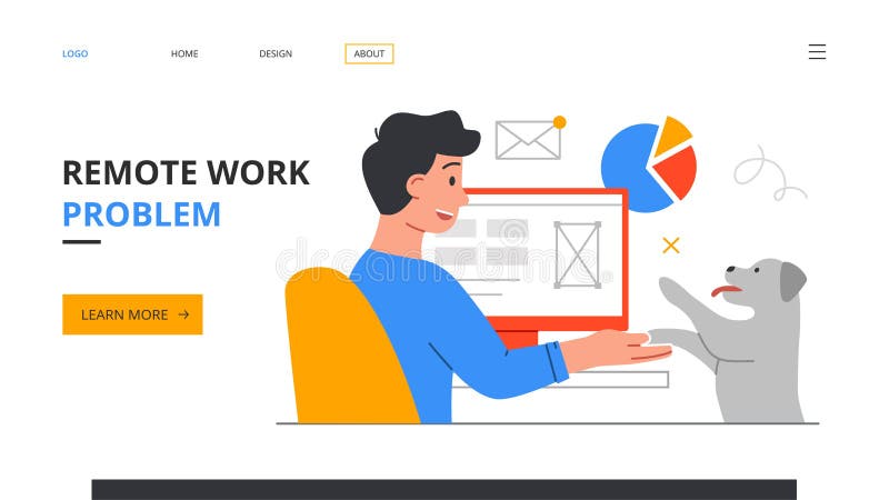 Remote Work Problem Stock Illustrations – 594 Remote Work Problem Stock ...