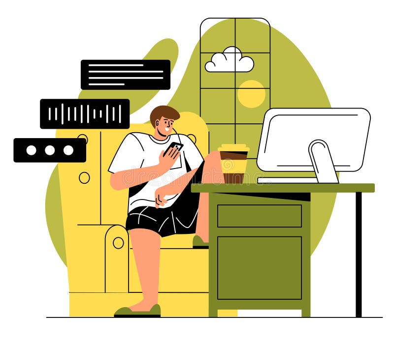 Remote Work Problem Stock Illustrations – 594 Remote Work Problem Stock ...