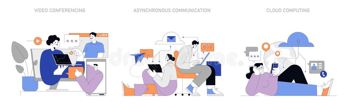 Asynchronous Communication Stock Illustrations – 112 Asynchronous ...