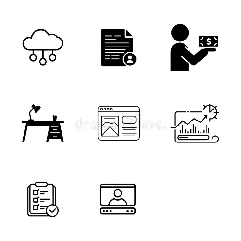 Freelancing Icons Stock Illustrations – 292 Freelancing Icons Stock ...