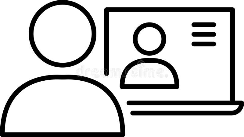 Remote Work Icon. Home Office. Telecommuting. Working from Home Stock ...