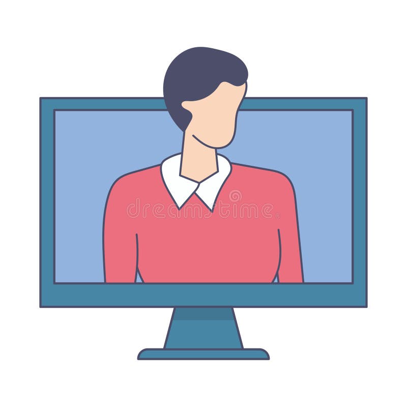 Remote Work Illustration, Online Meeting Vector, Work from Home Concept ...