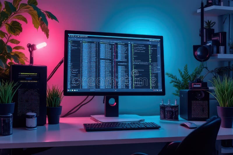 Remote Work Infrastructure Configuration Stock Illustration ...