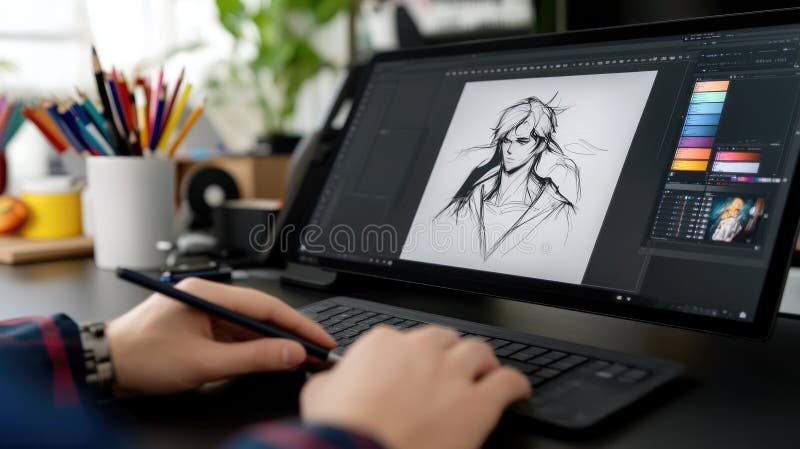 Remote Work : Laptop Productivity, Home Office, Digital Workspace ...