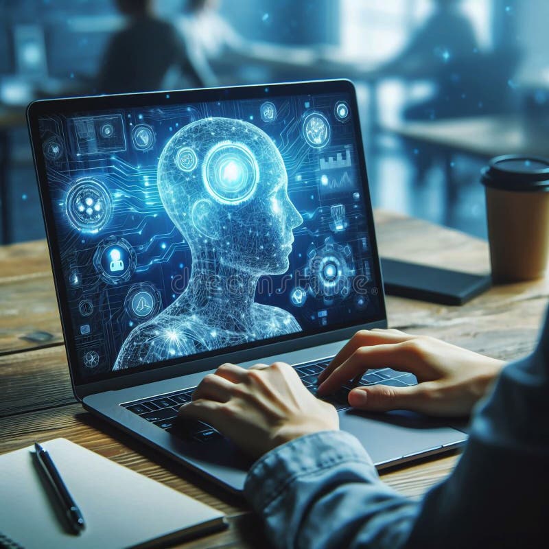 Remote Work or Online Education Stock Illustration - Illustration of suit, stage: 304377732