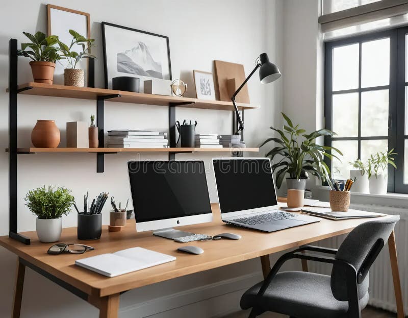 Remote Work and Productivity Concept Image AI Generated Stock ...