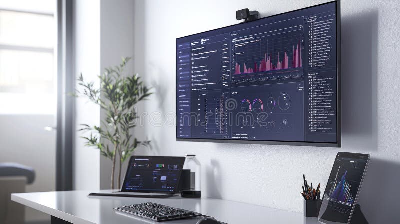 Remote Work Setup by Window with Tablet, Bluetooth Keyboard, and Scenic ...