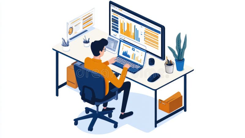 AI-enhanced Productivity Software and Applications. Abstract Concept ...