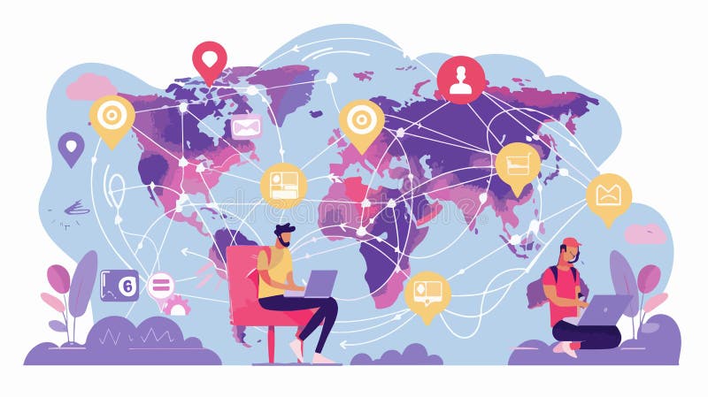 Remote Worker Abstract Concept Vector Illustration Stock Vector ...