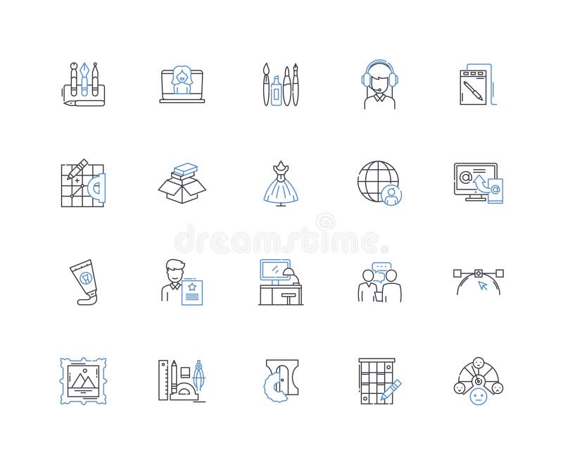 Remote Worker Line Icons Collection. Flexibility, Autonomy ... Remote Worker Line Icons Collection. Flexibility, Autonomy ...