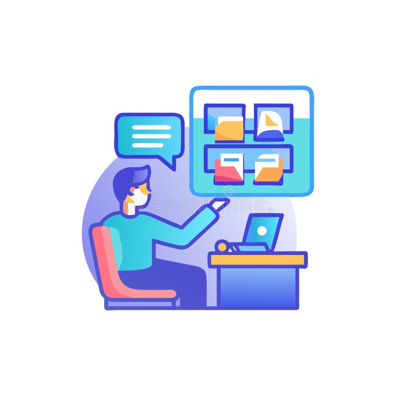 Remote Worker Presenting Document Management System Via Virtual Call ...
