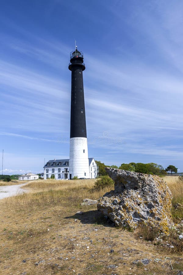 Great Isaac Cay Lighthouse in the Bahamas Stock Photo - Image of tower ...