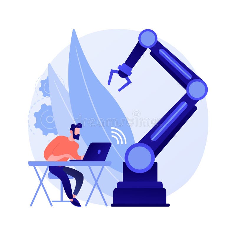 Remotely Operated Robots Abstract Concept Vector Illustration Stock ...