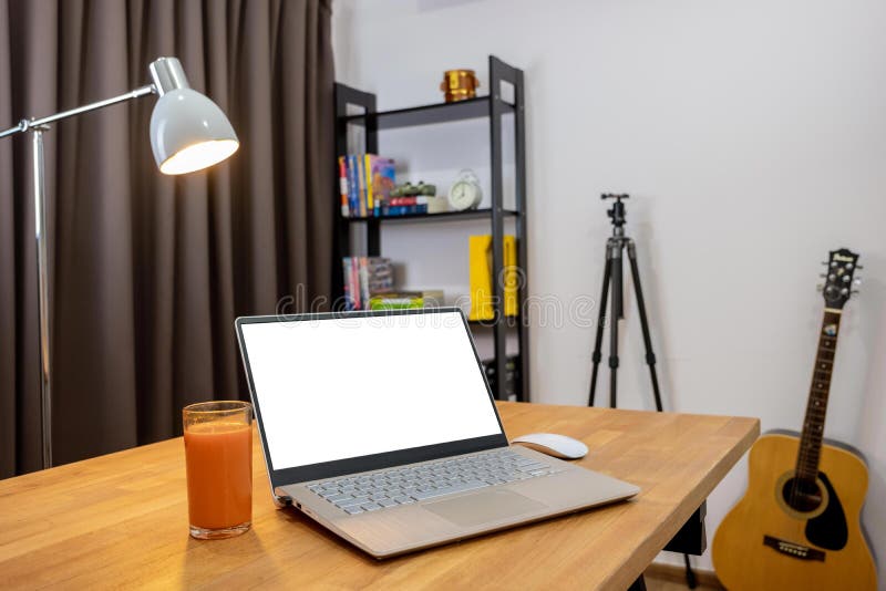 Remotely Working at Home Office Stock Image - Image of production, film ...