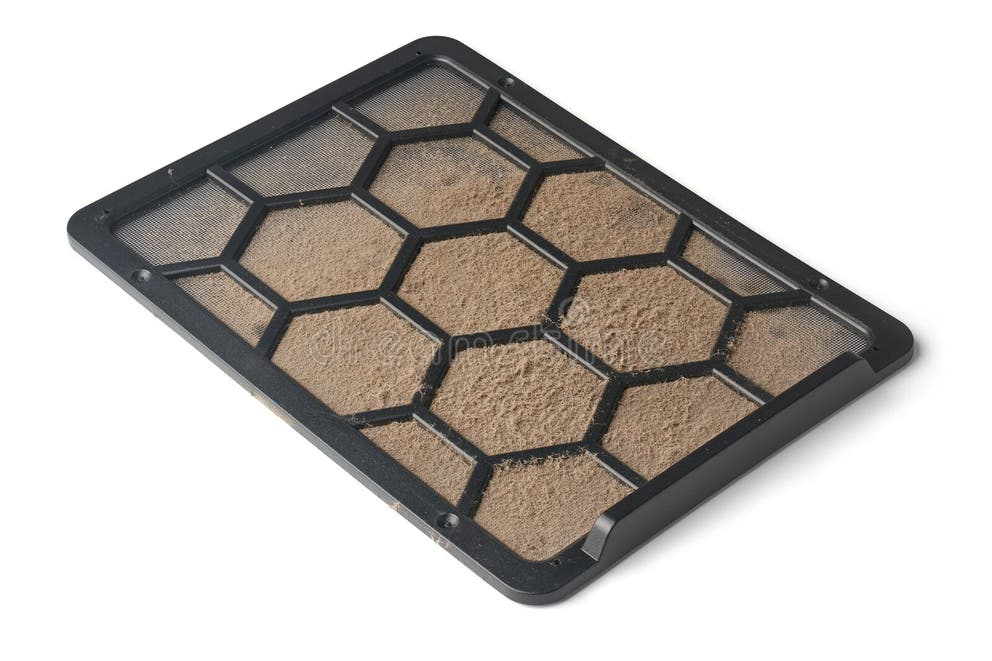 Removable Dirty Air Filter of Computer Case Isolated Stock Image ...