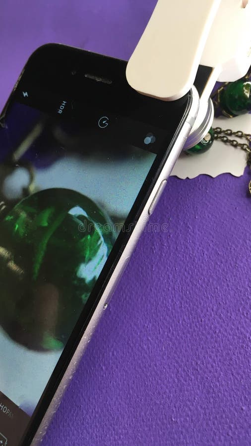 Removable Lens for Mobile Put on the Phone Editorial Stock Image ...