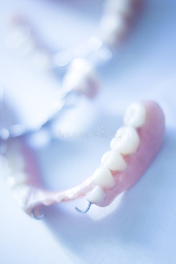 Removable partial dentures stock photo. Image of health - 64266518