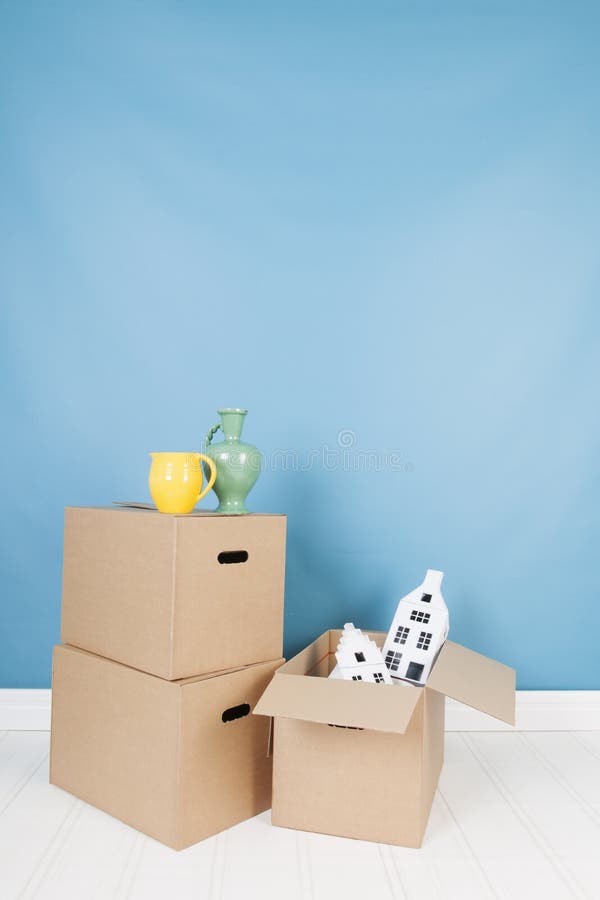 Removal house boxes stock photo. Image of boxes, handtruck - 67536018
