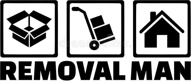 Removal man icons stock vector. Illustration of icon - 107102871