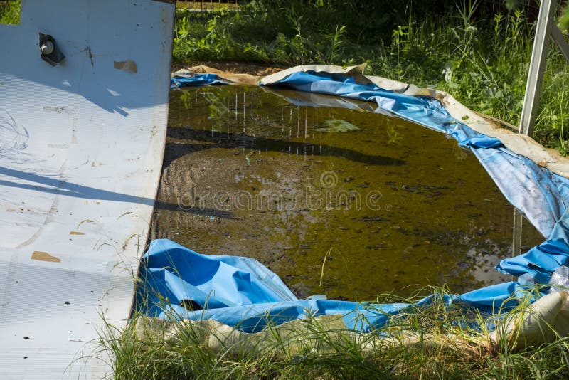 Dirty Swimming Pool Cleaning Stock Image - Image of dirty, sludge: 92915189