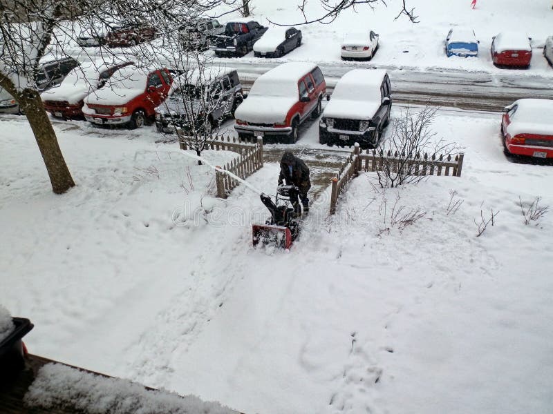 Removal of snow stock photo. Image of frozen, equipment - 271474524