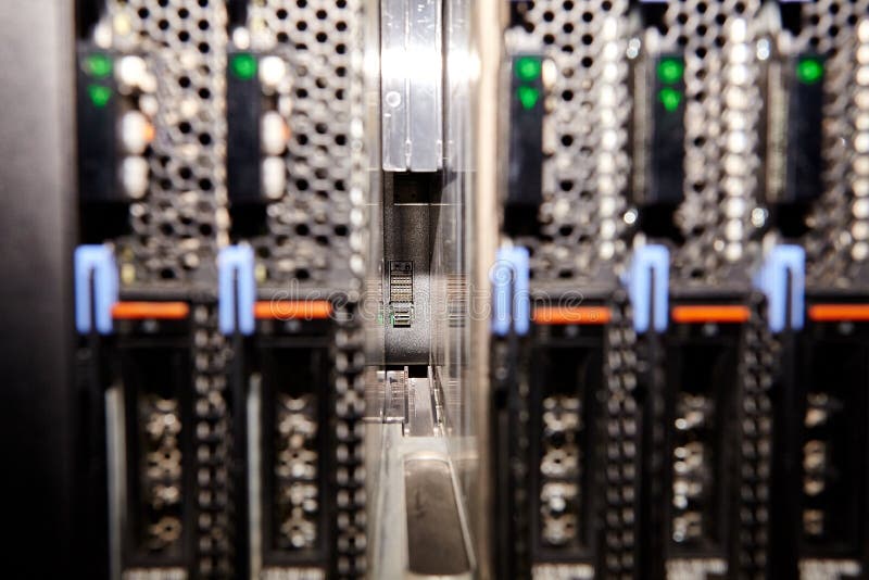 Remove a blade server stock photo. Image of network, rack - 68123552